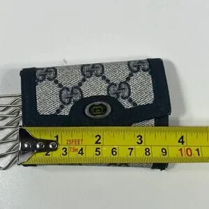 Gucci | Bags | Vintage Gucci Ophidia Pouch Key Holder Set Blue Leather ...